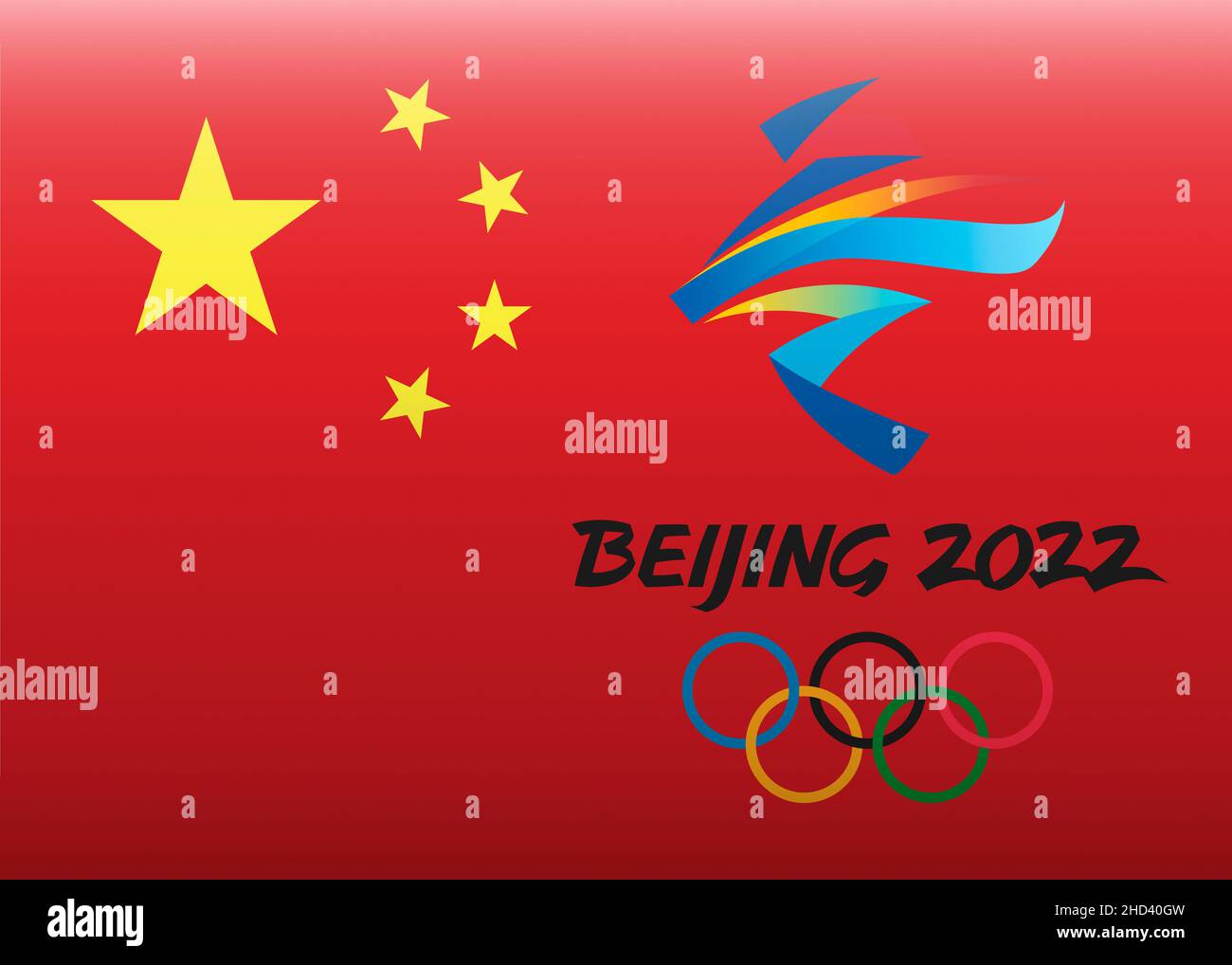 Beijing 2022 logo Stock Photo - Alamy