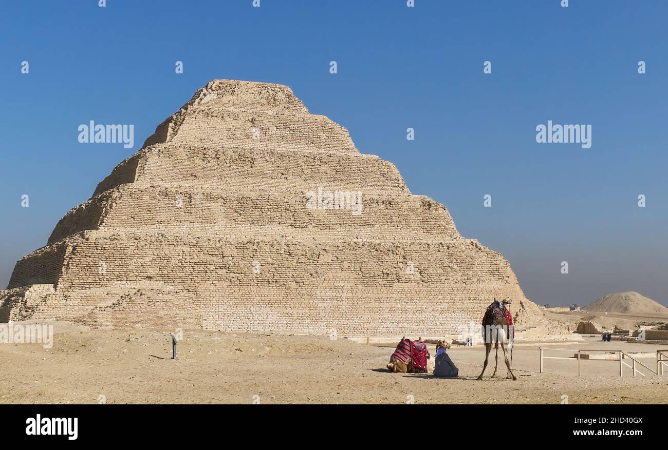 Picture of the Step Pyramid of Djoser at Saqqara, Egypt's oldest ...