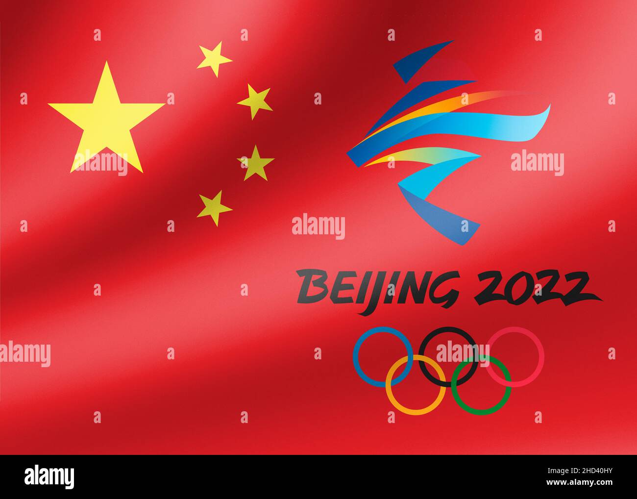 Beijing 2022 logo Stock Photo - Alamy