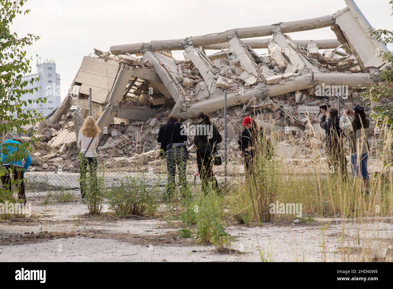 Prostejov Czech Republic 28th June 2014 Demolition of fashion factory ...