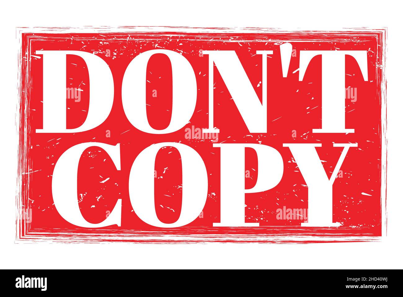 Dont copy stamp hi-res stock photography and images - Alamy