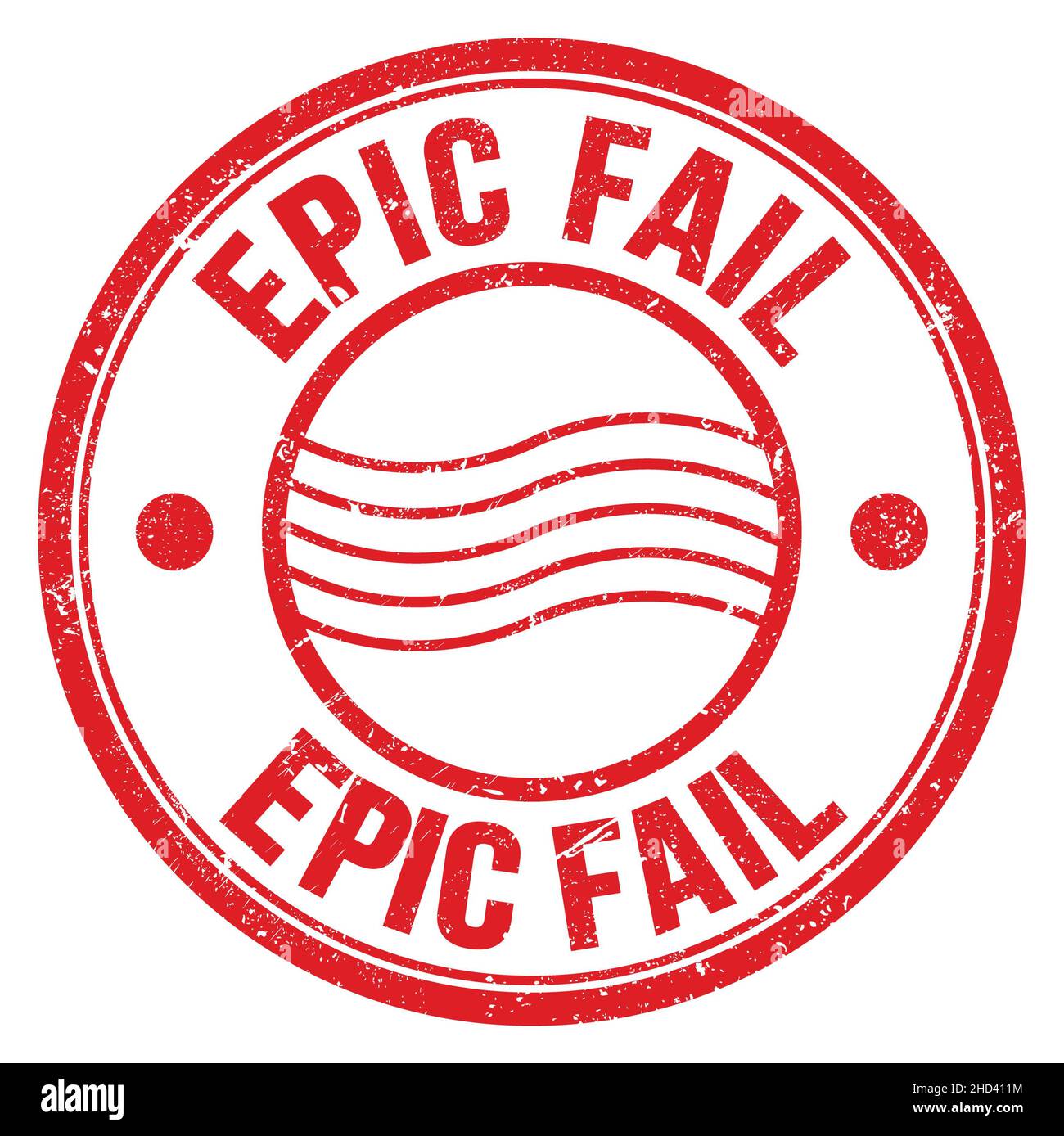 EPIC FAIL word written on red round postal stamp sign Stock Photo - Alamy