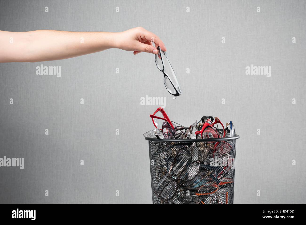 Woman garbage eyeglasses hi-res stock photography and images - Alamy