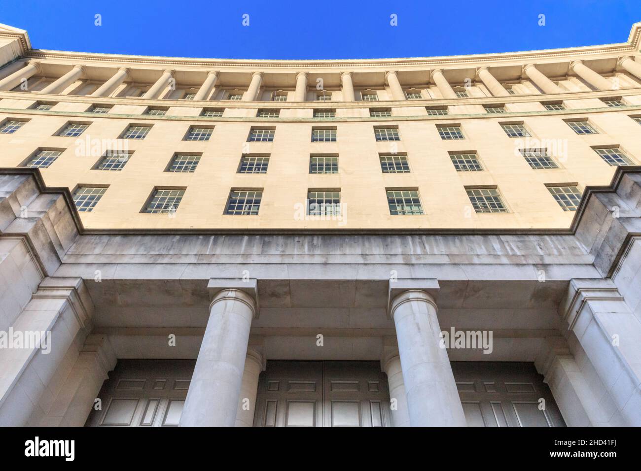 Mod Building Front Facade Butterfly House Mid Century Mod