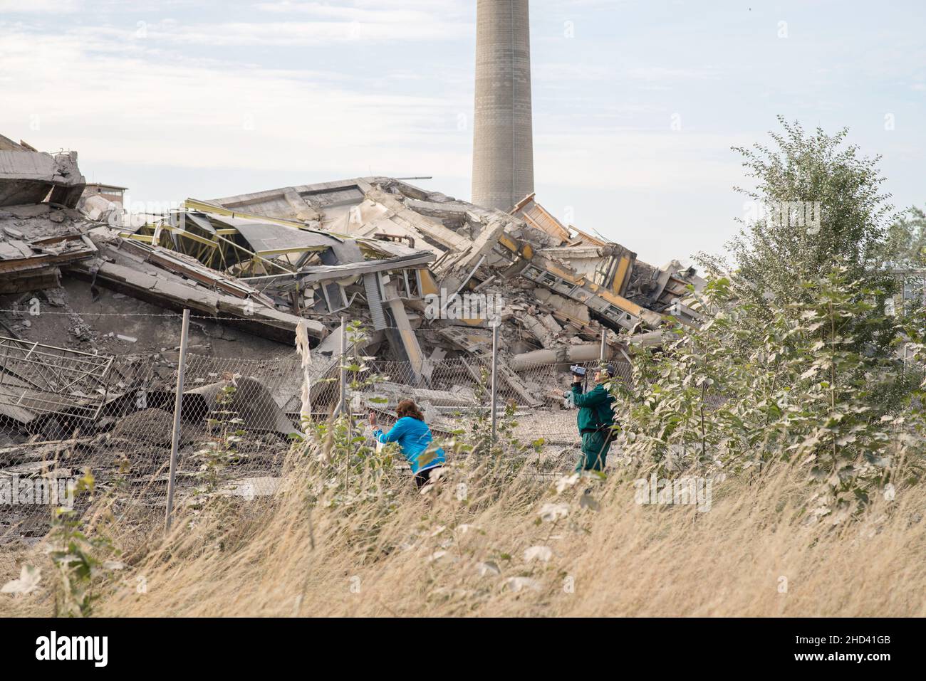 Prostejov Czech Republic 28th June 2014 Demolition of fashion factory ...