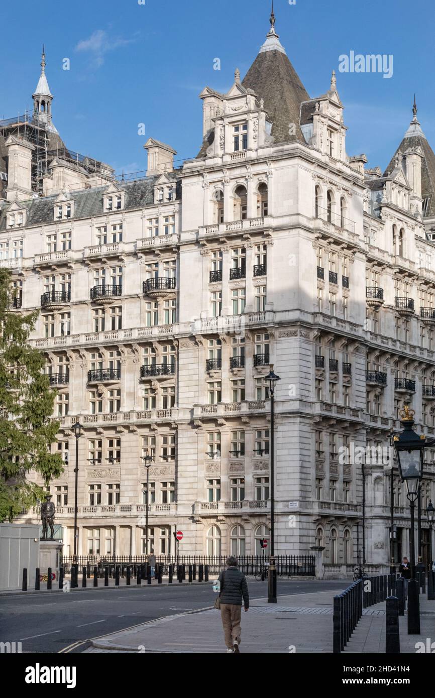 Historic buildings in Whitehall Court, Westminster, London, England, UK ...