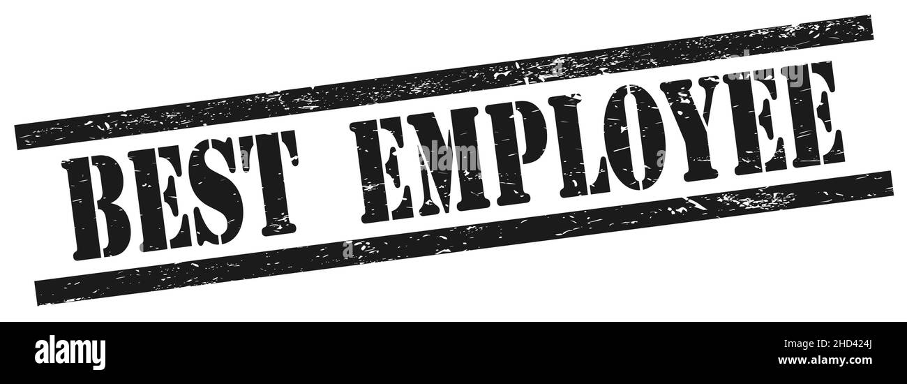 BEST EMPLOYEE text on black grungy rectangle vintage stamp Stock Photo ...