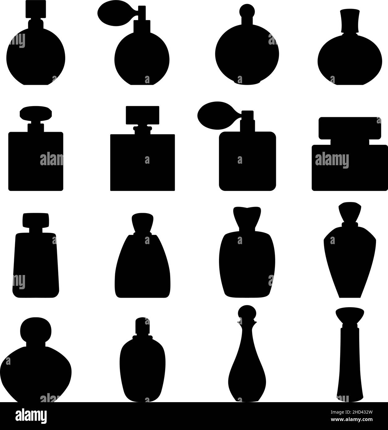 Set of perfume icons, vector illustration Stock Vector Image & Art - Alamy