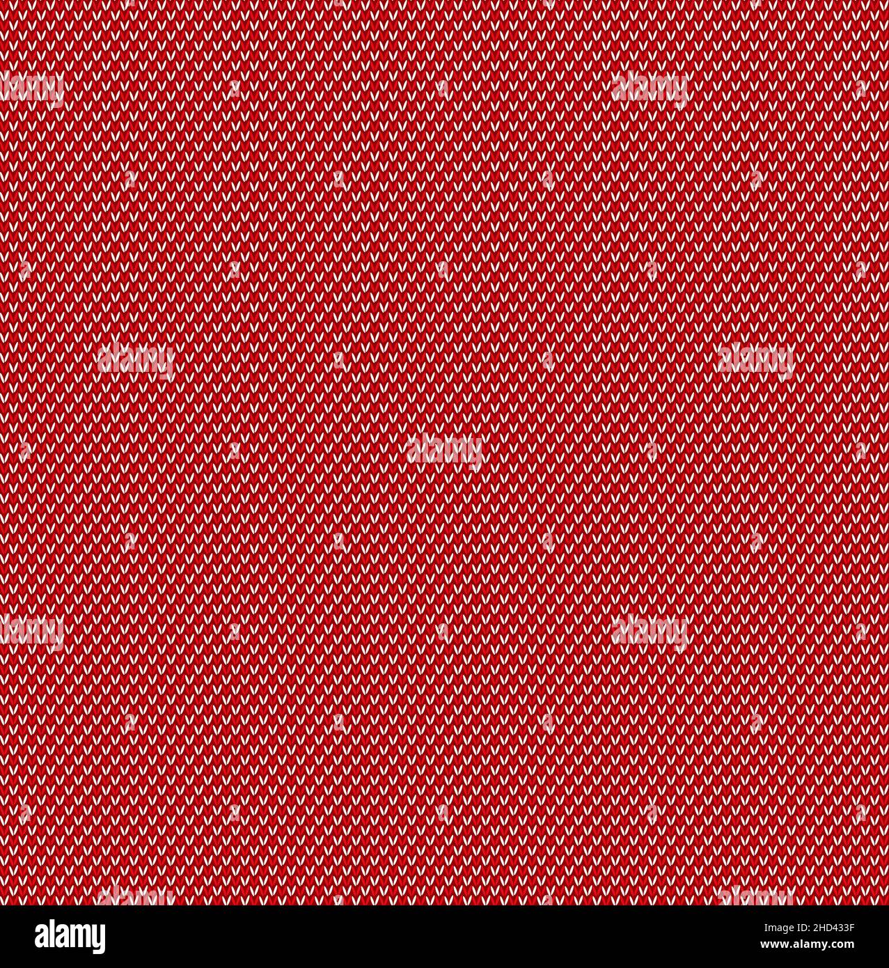 Bright red knitted wool Stock Vector Images - Alamy
