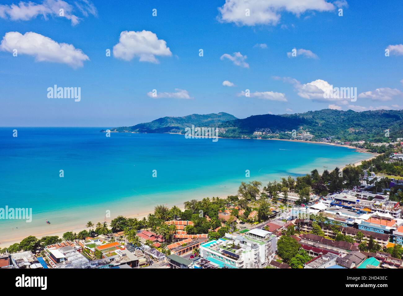 Aerial view in Patong beach in Phuket Province, Thailand Stock Photo - Alamy