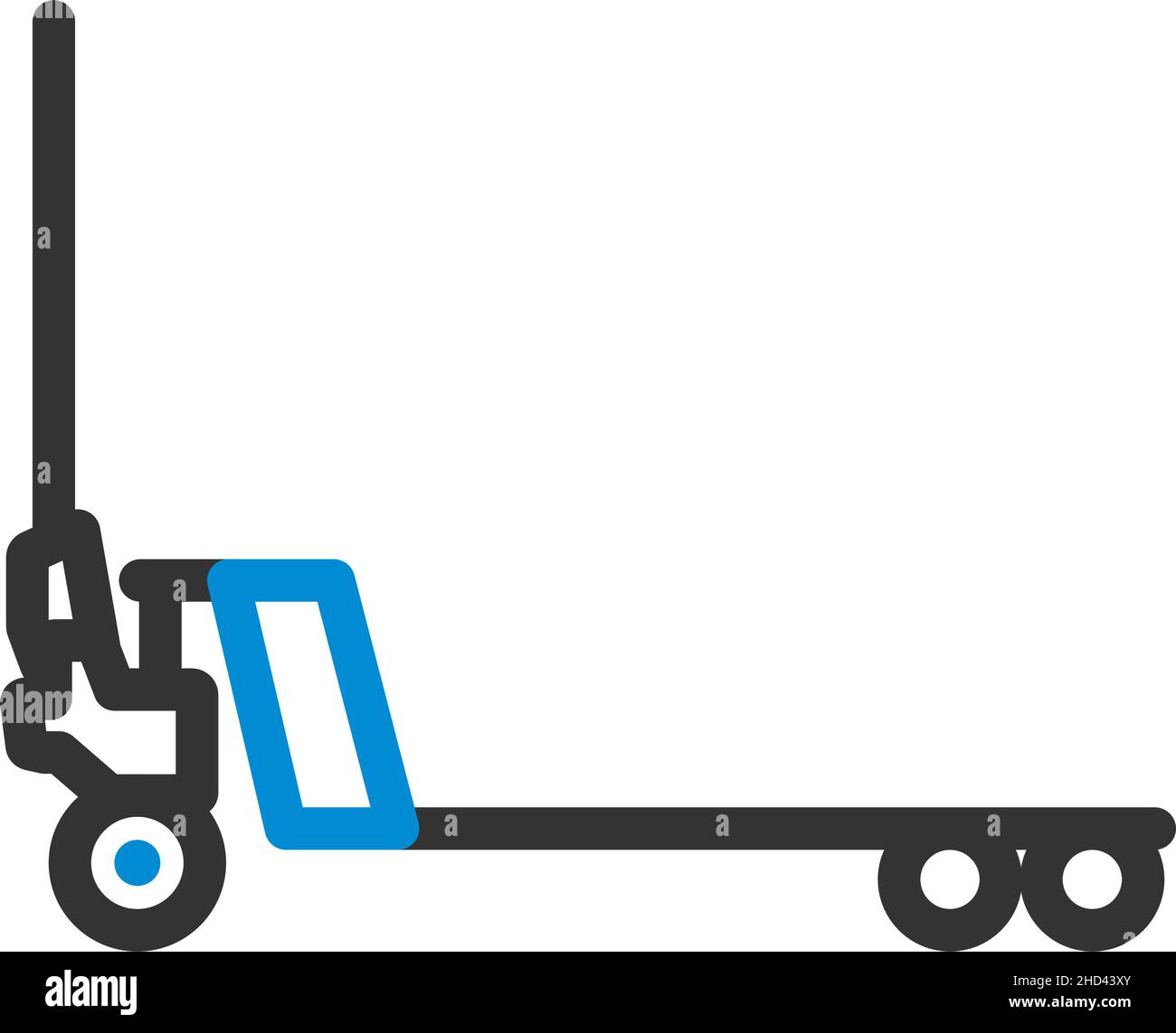 Hydraulic Trolley Jack Icon. Editable Bold Outline With Color Fill ...