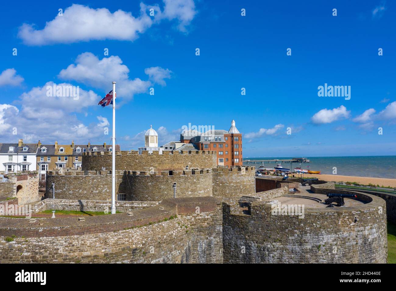 Aerial view of Deal castle, Deal, Kent, UK Stock Photo - Alamy