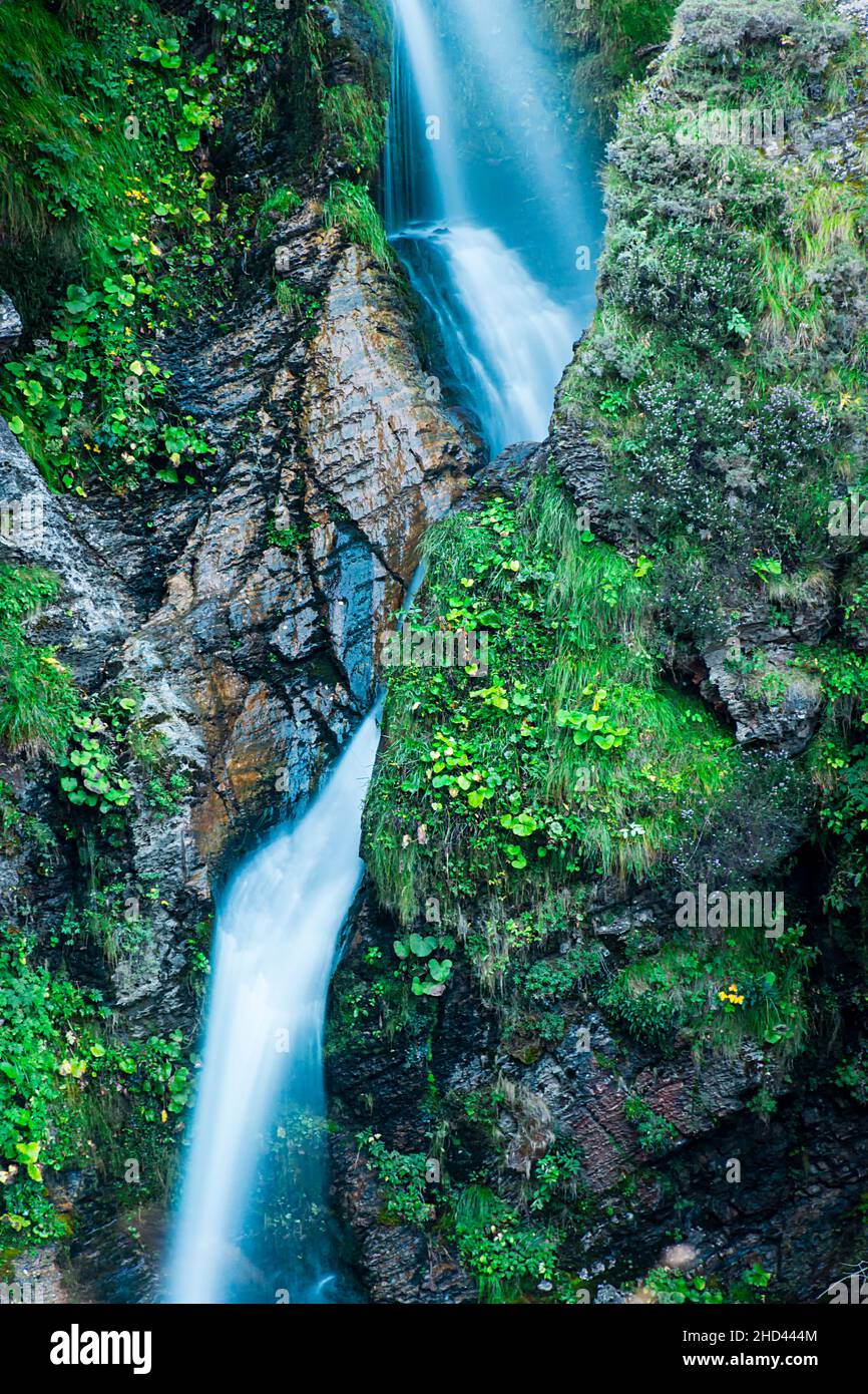 Long exposure photograph of a waterfall found in the port of San Isidro ...