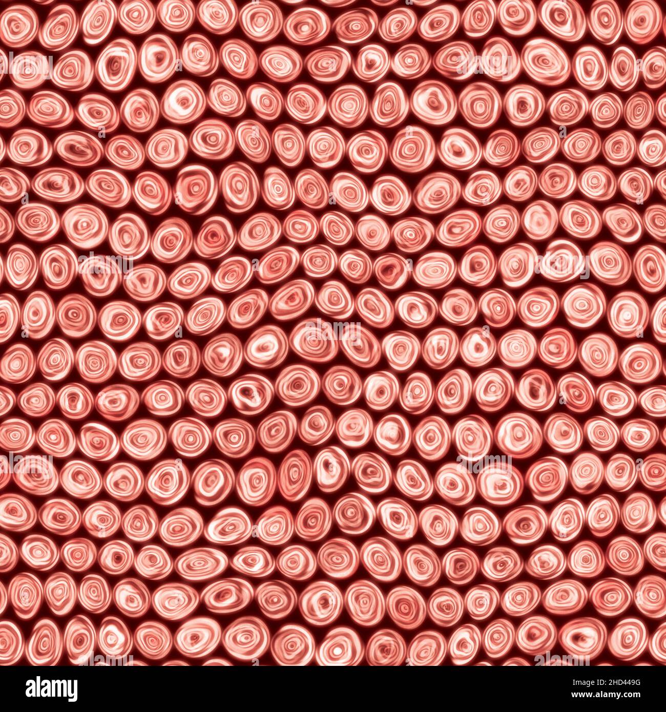 Tiny Bright Red Squiggly Swirly Spiral Circles Seamless Texture Pattern ...