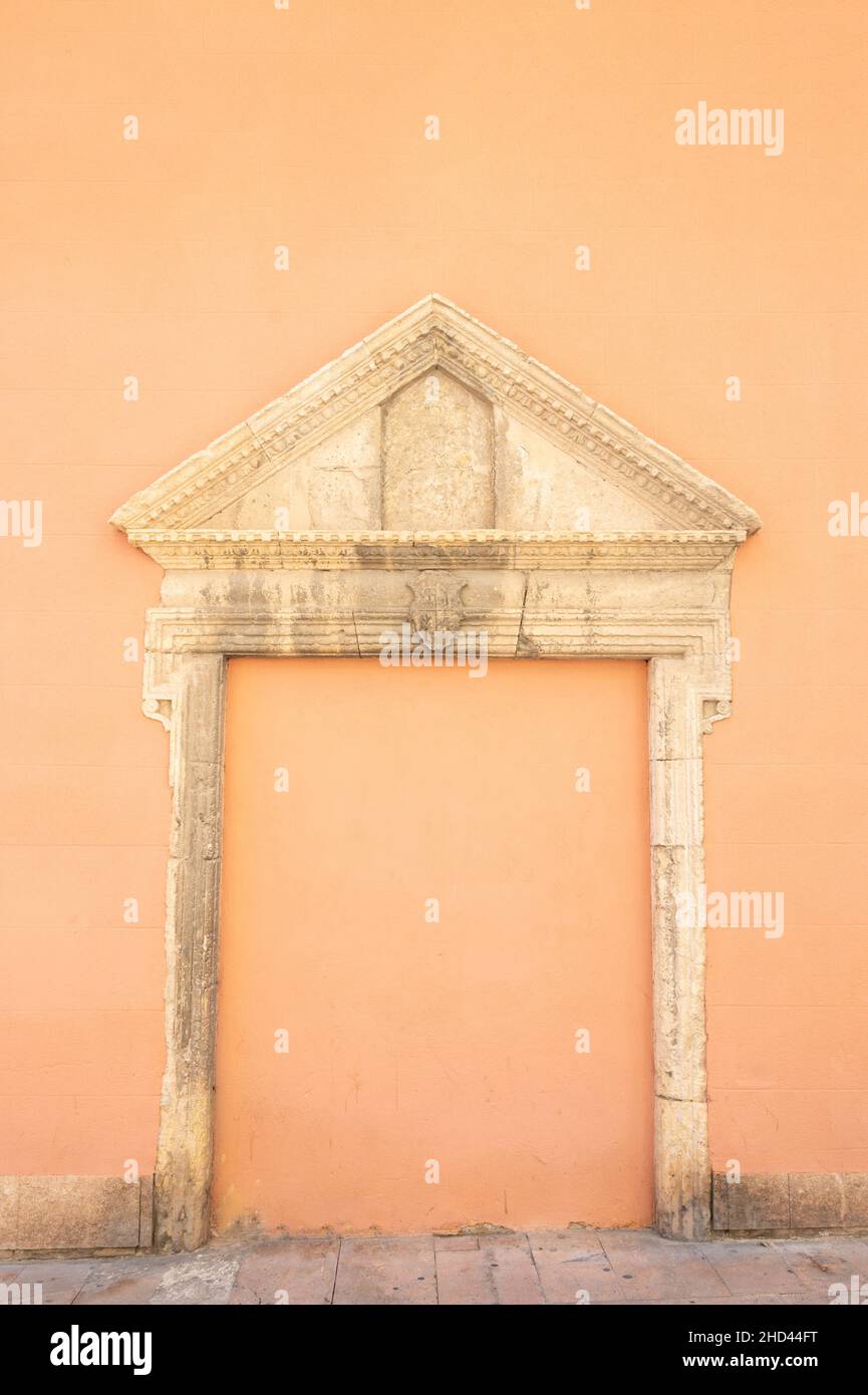 Roman Empire gate walled in the city of Tarragona, Spain Stock Photo ...