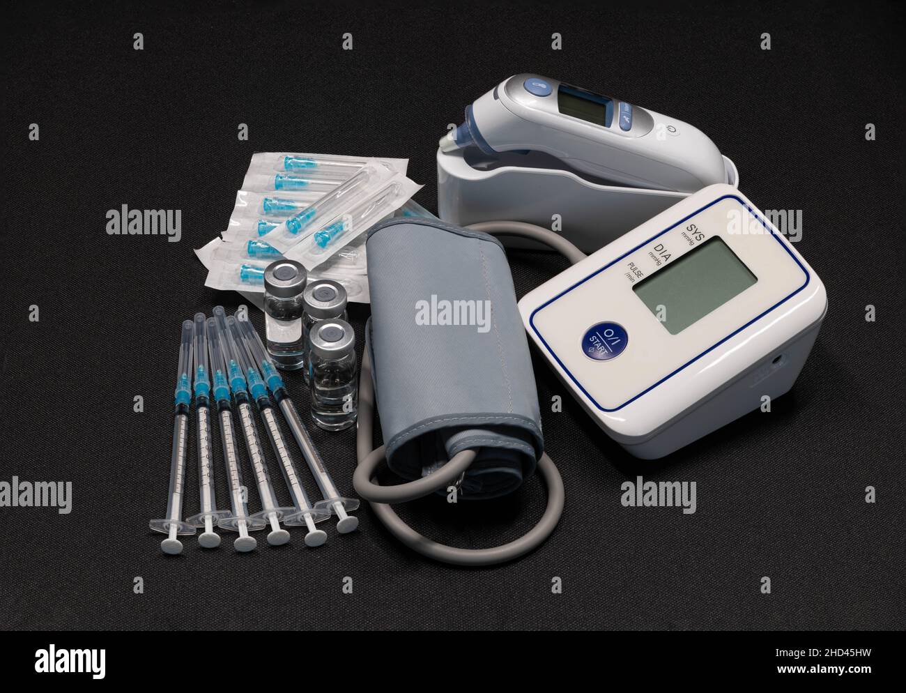 Medical Equipment that includes Ear Thermometer, Blood Pressure Monitor ...