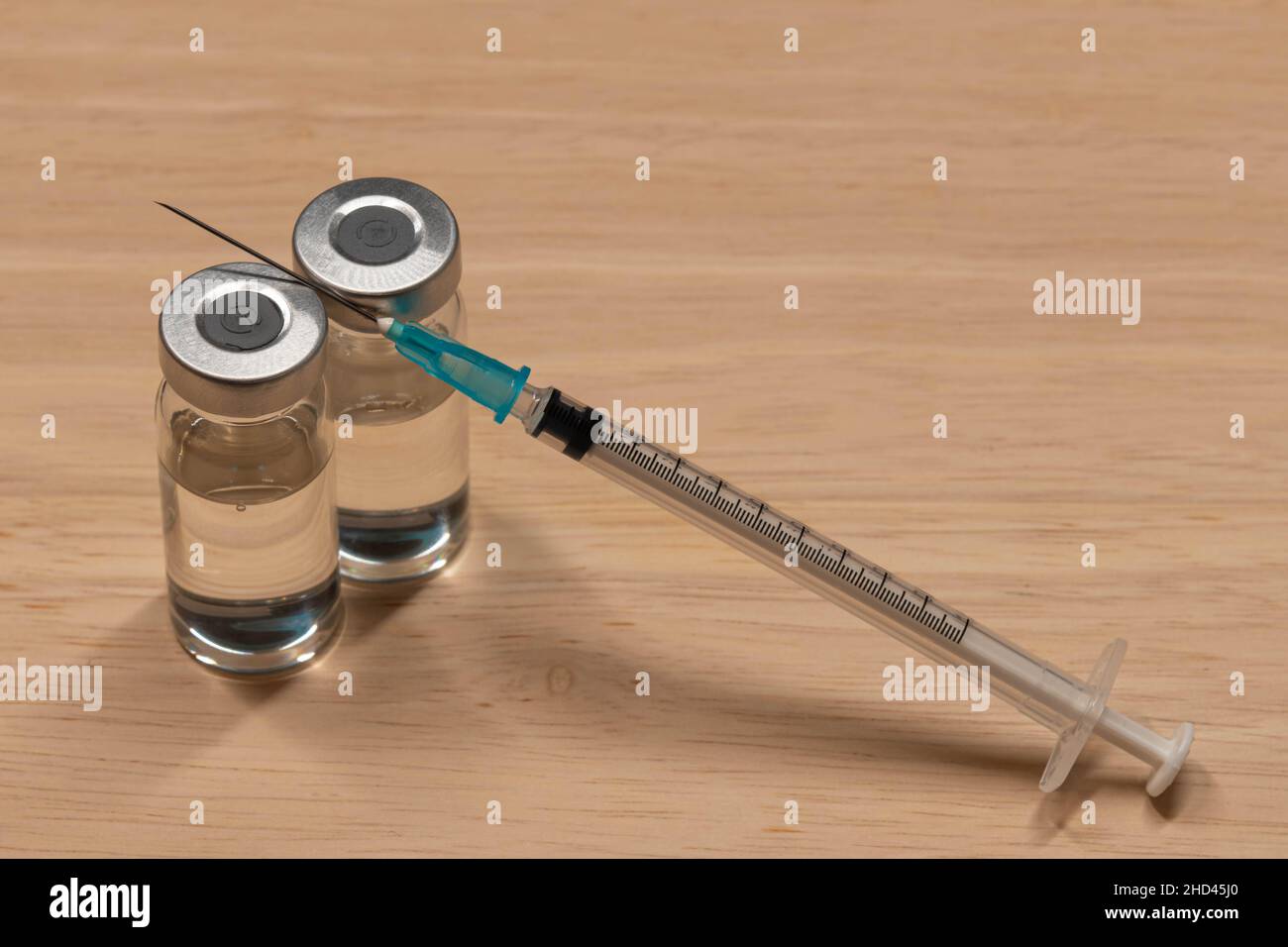 Medical Equipment that includes Syringe with Hypodermic Needle and vial ...