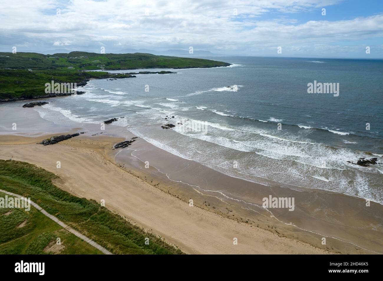 Beautiful shot of the Fintra beach, Donegal, Ireland Stock Photo - Alamy