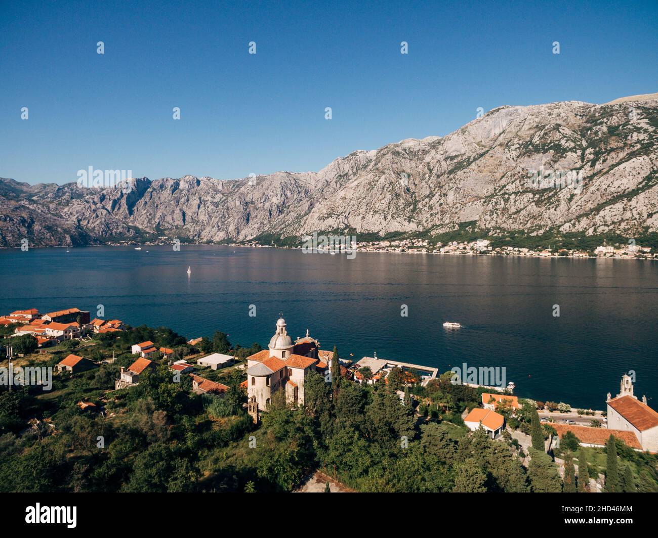 Old building of the Church of the Nativity of the Virgin in Prcanj on ...