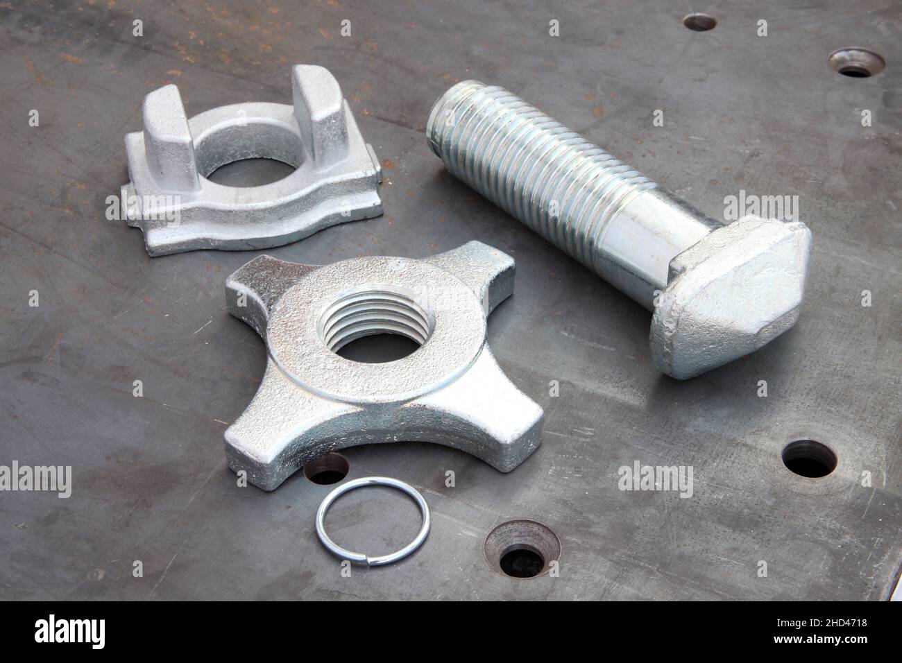 New metal bolt and nut Stock Photo - Alamy
