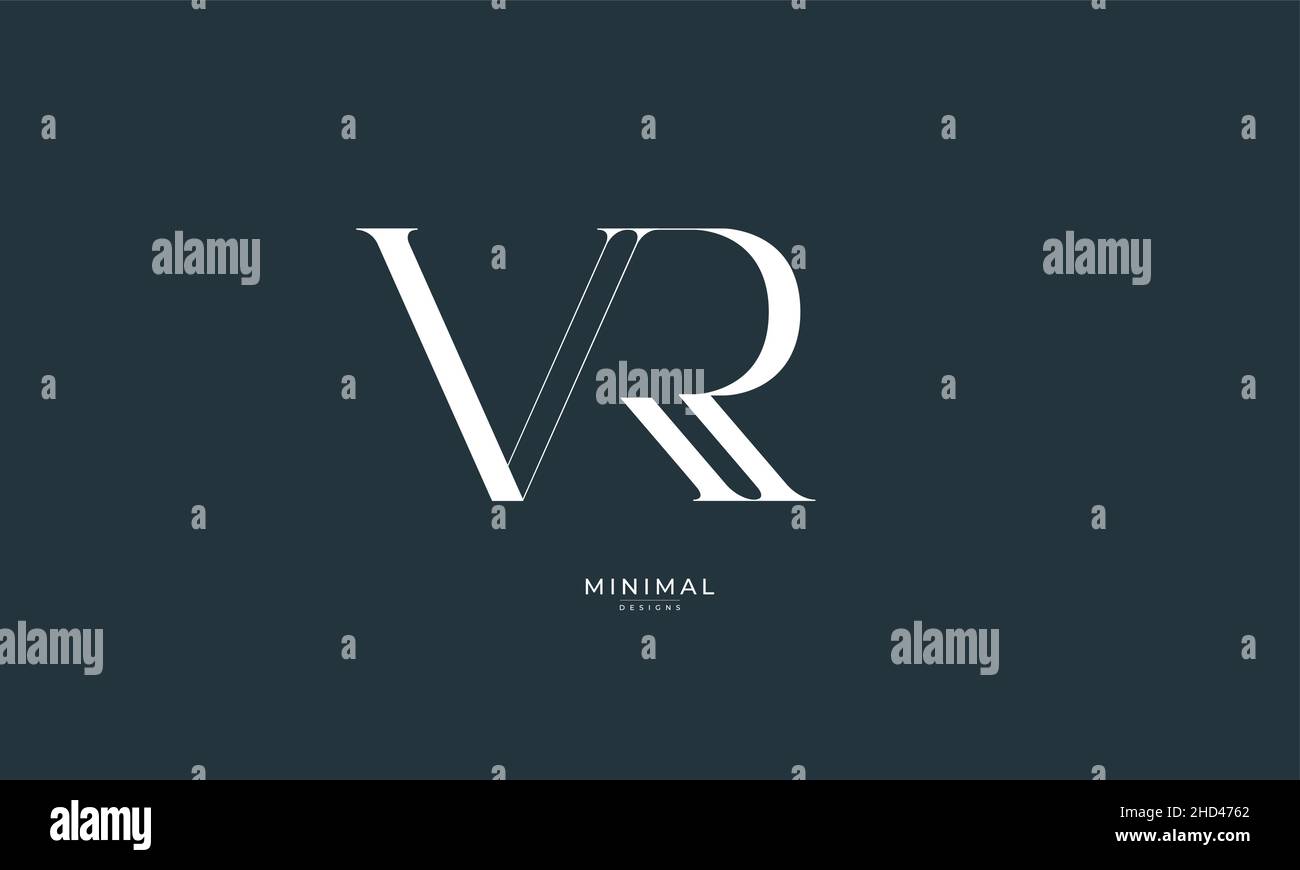 Alphabet letter icon logo VR Stock Vector Image & Art - Alamy