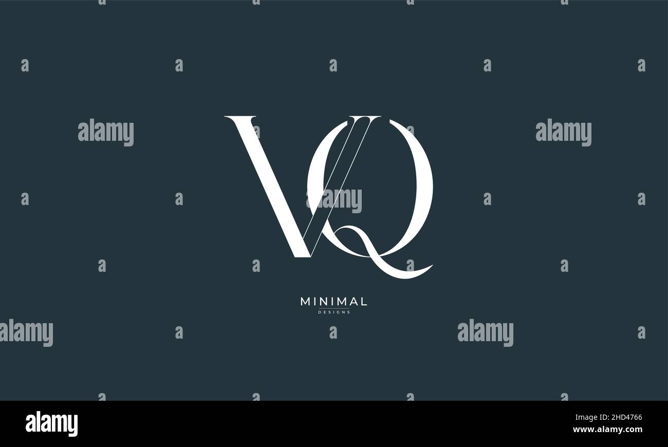 Alphabet letter icon logo VQ Stock Vector Image & Art - Alamy