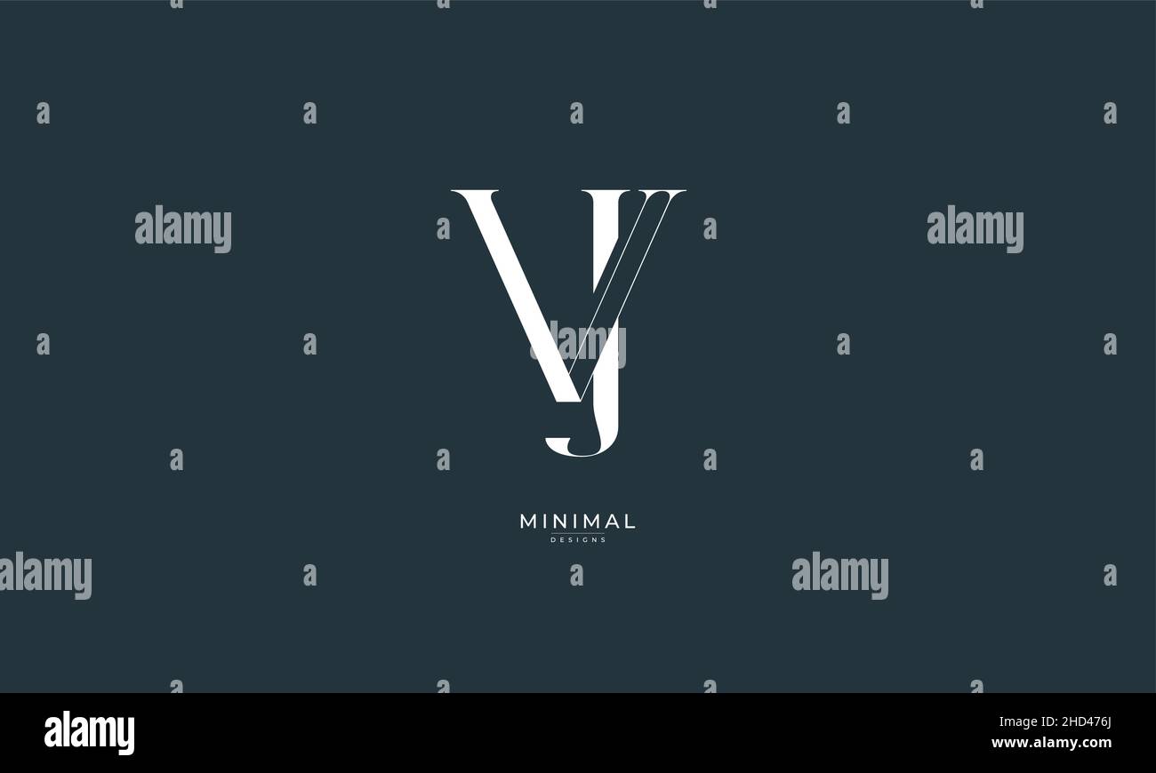 Alphabet letter icon logo VJ Stock Vector Image & Art - Alamy