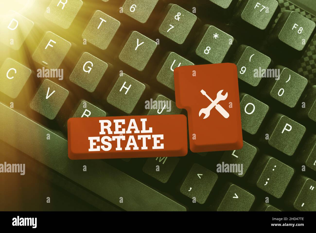 Conceptual display Real Estate. Internet Concept total property ...