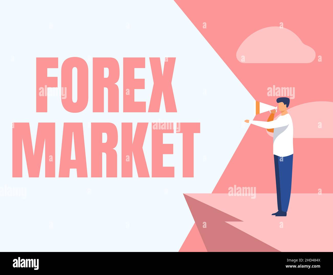 Hand writing sign Forex Market. Business approach global business and ...