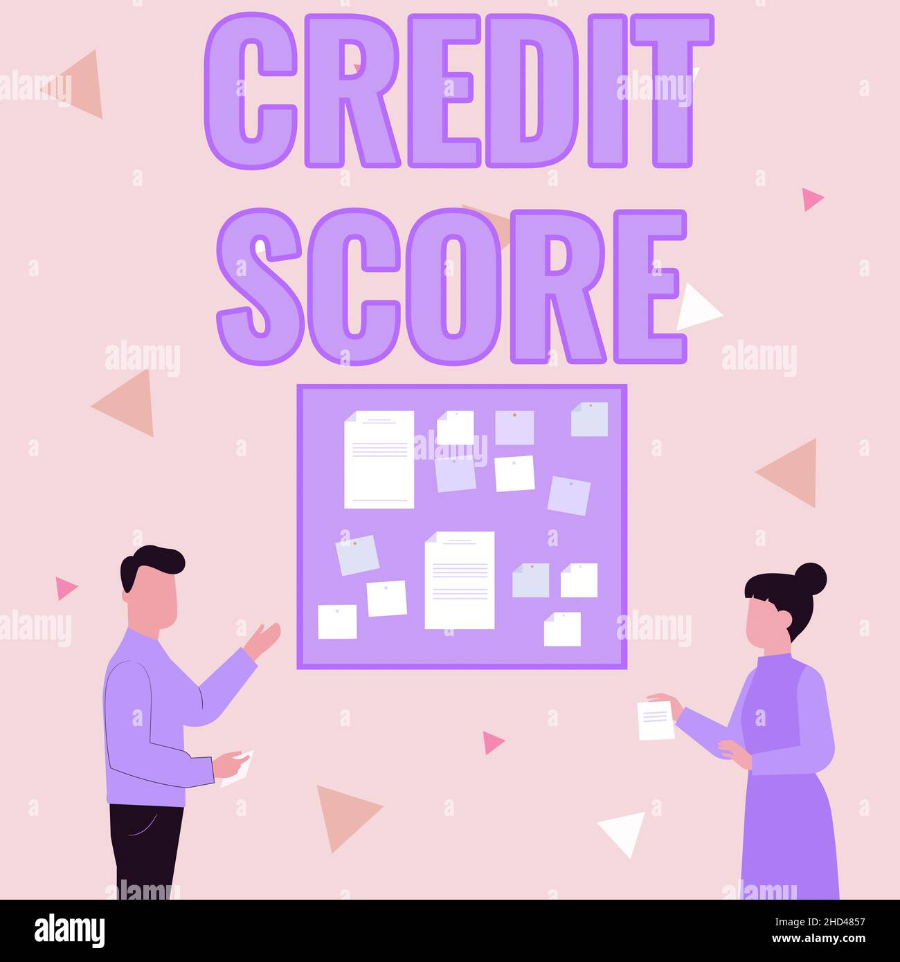 Hand writing sign Credit Score. Conceptual photo numerical expression ...