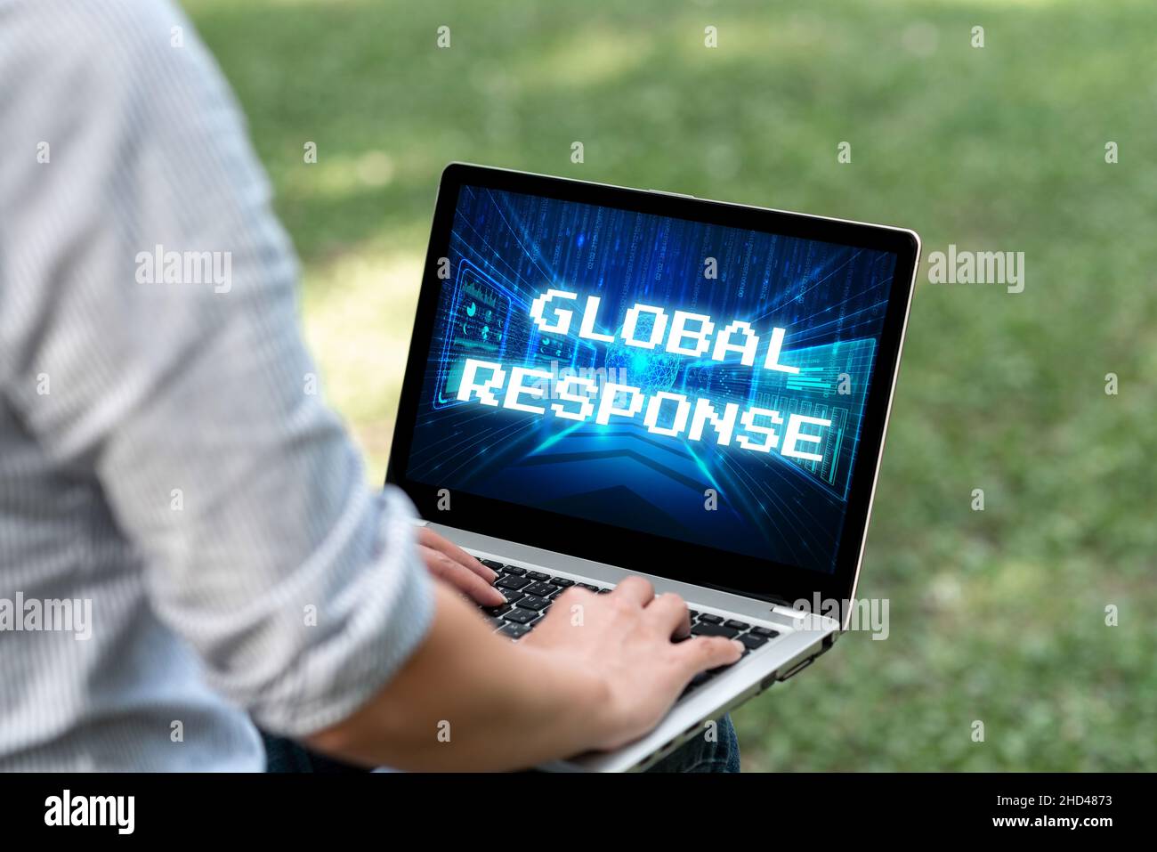 Conceptual display Global Response. Business overview indicates the ...