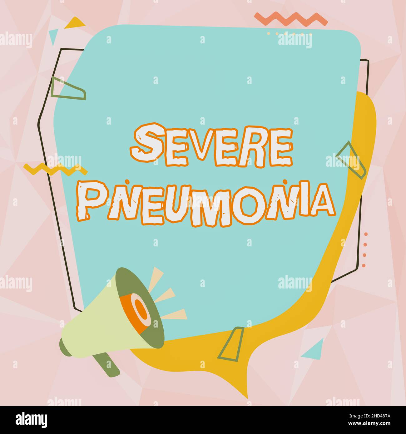 Writing displaying text Severe Pneumonia. Word Written on acute disease ...