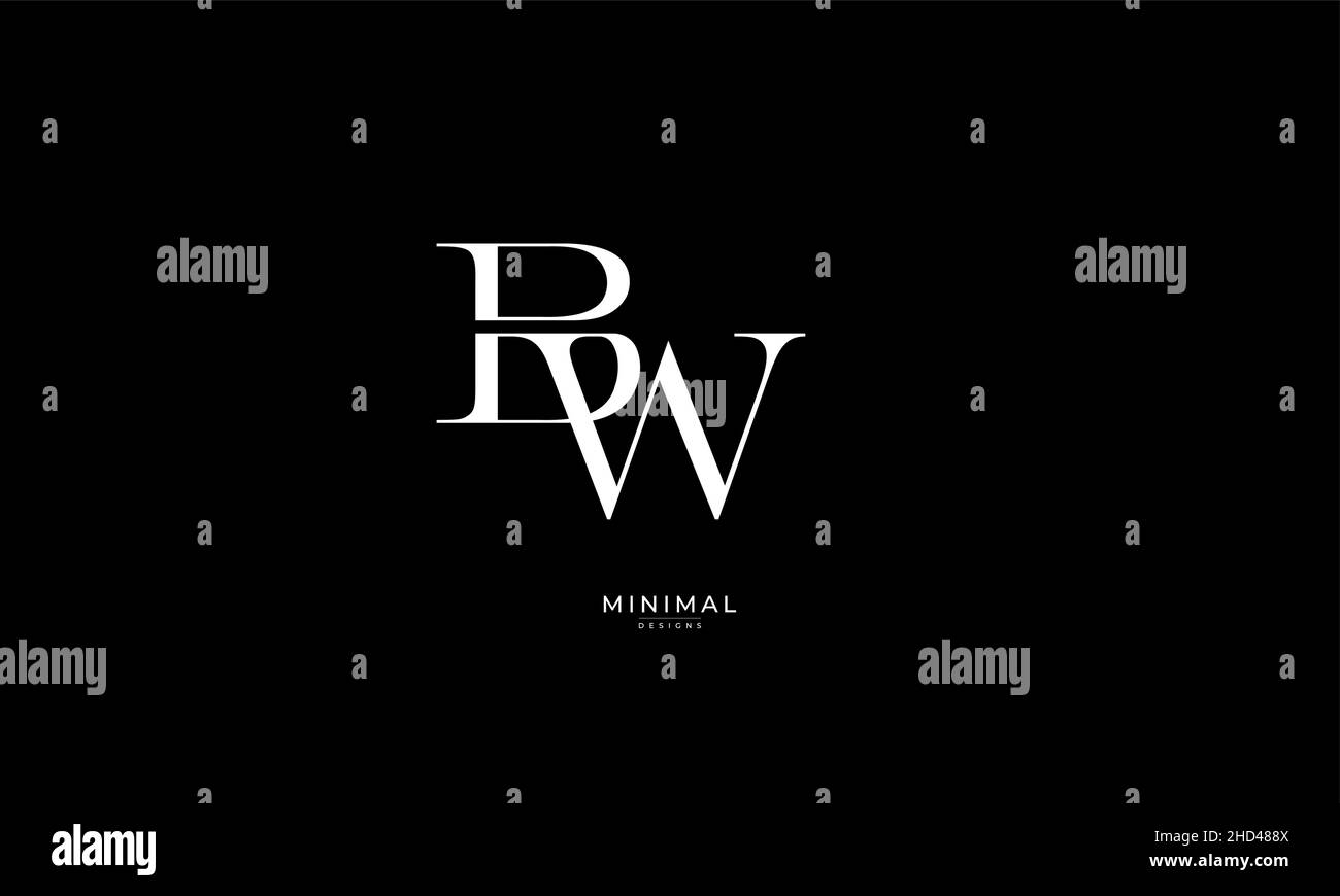 Alphabet letter icon logo BW or WB Stock Vector Image & Art - Alamy