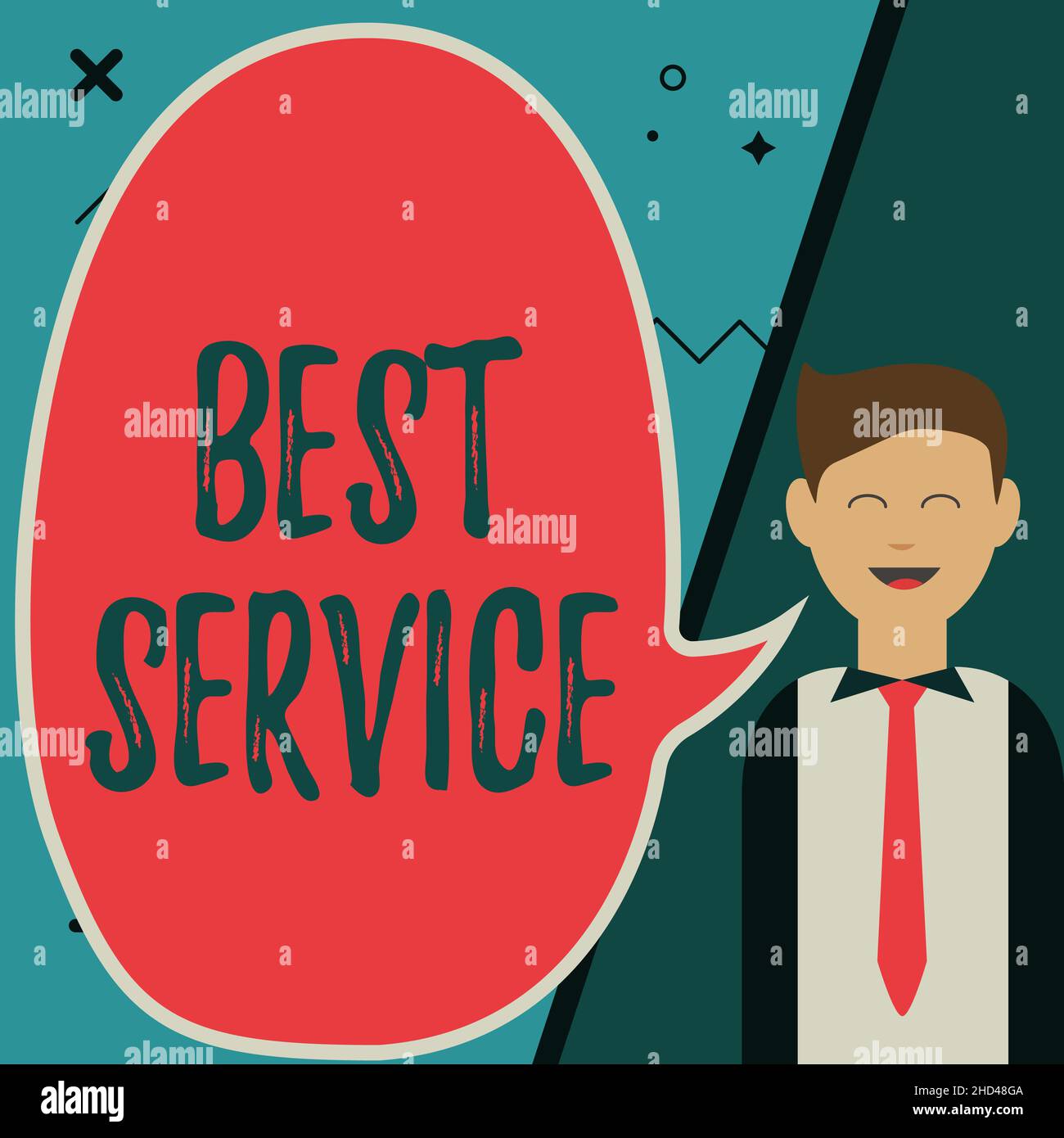 Text showing inspiration Best Service. Business showcase finest ...