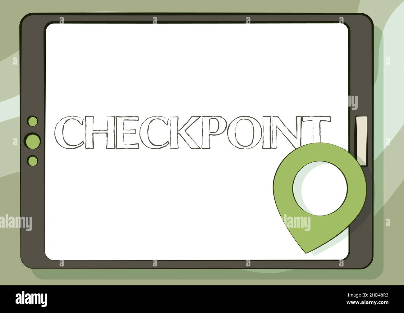 Inspiration showing sign Checkpoint. Conceptual photo manned entrance ...