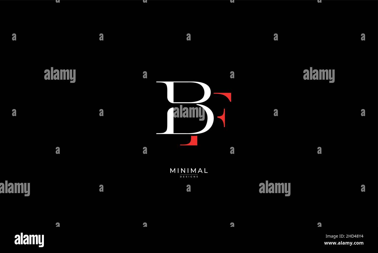 Letter bf logo hi-res stock photography and images - Alamy