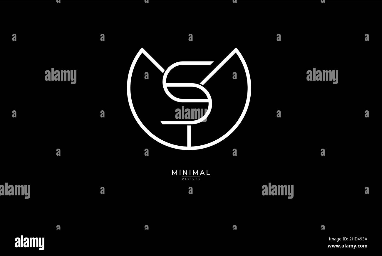 Modern initial icon letter Black and White Stock Photos & Images - Alamy