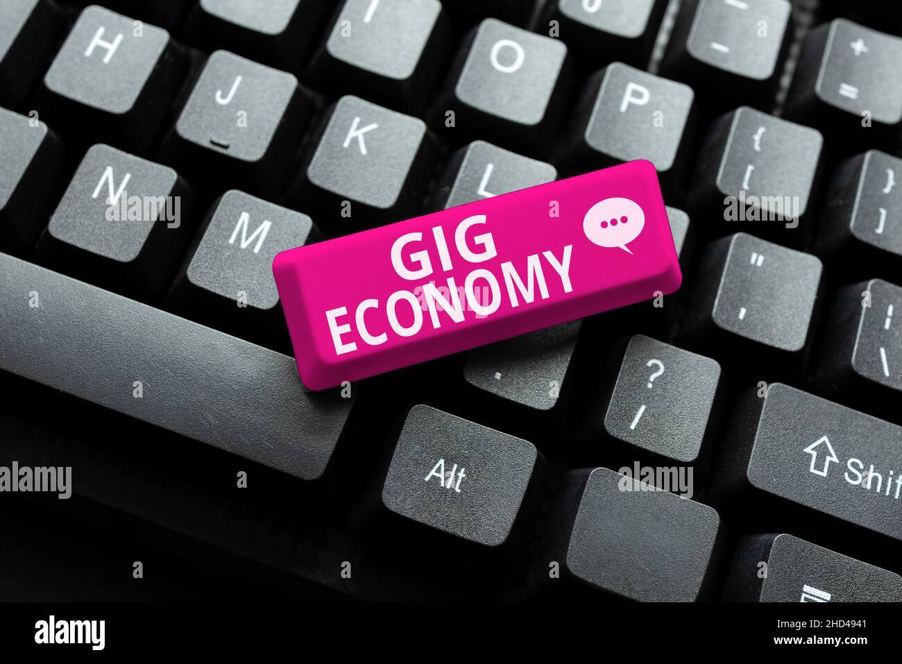 Handwriting text Gig Economy. Business concept a market system ...