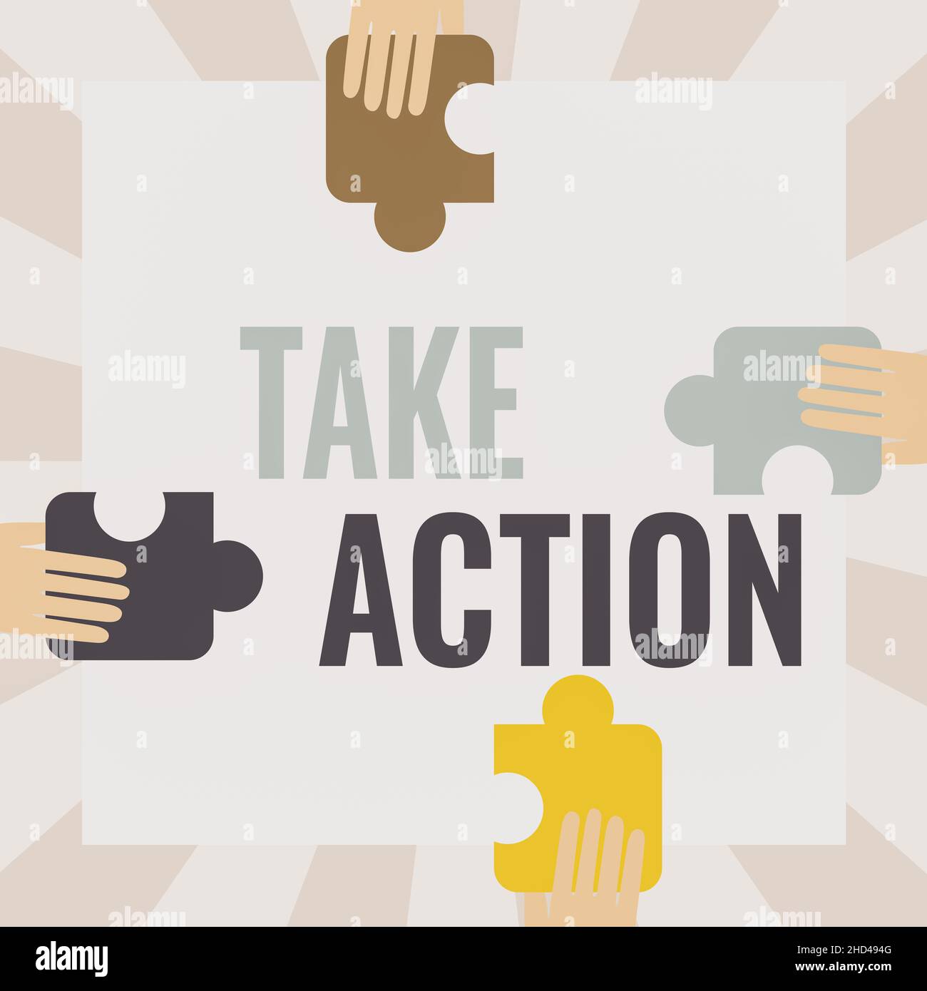 Handwriting text Take Action. Business concept positive act of making a ...