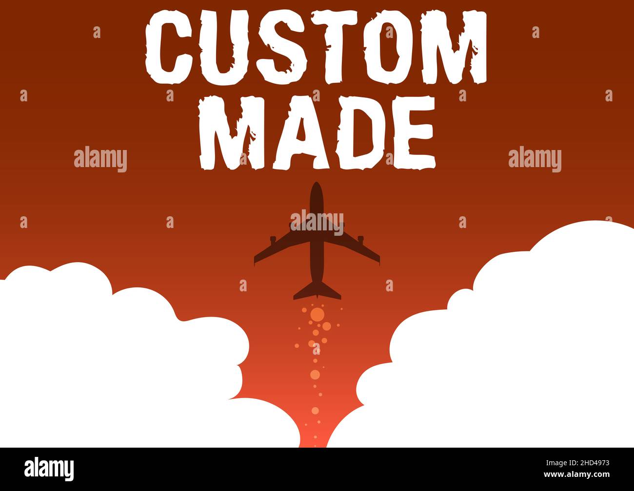 Conceptual display Custom Made. Concept meaning personalized object ...