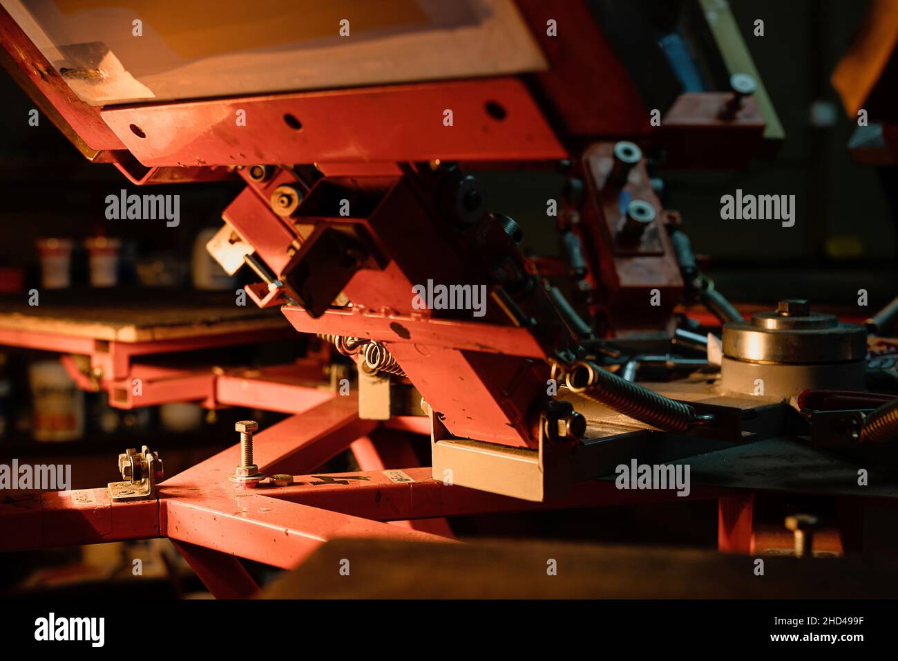 print screening apparatus selective focus photo. printing by silk ...