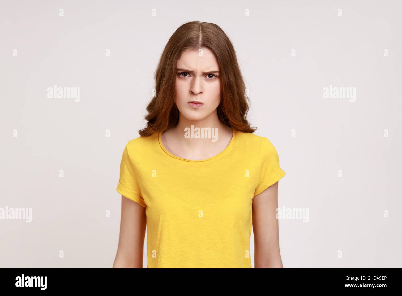 Angry teenager girl hi-res stock photography and images - Alamy