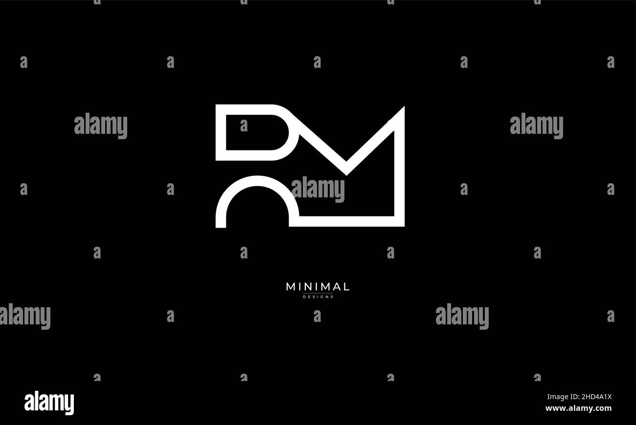 Alphabet letter icon logo RM Stock Vector Image & Art - Alamy