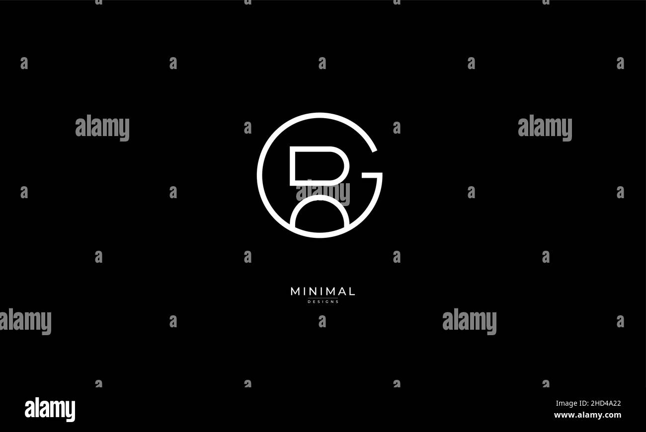 Alphabet letter icon logo GR or RG Stock Vector Image & Art - Alamy