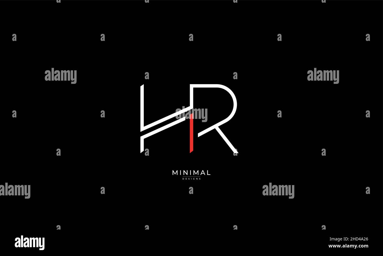 Alphabet letter icon logo HR Stock Vector Image & Art - Alamy