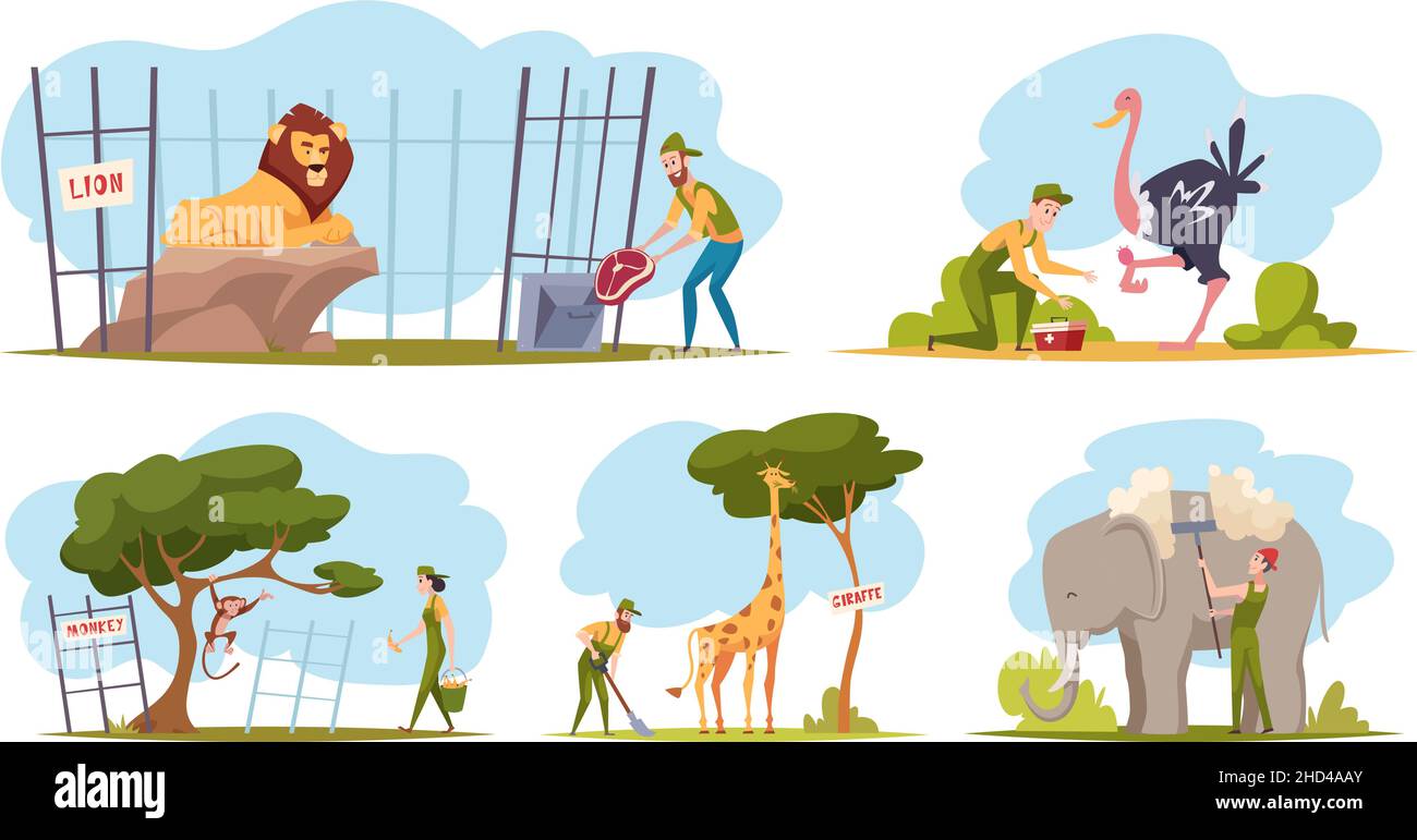 Keeper of zoology Stock Vector Images - Alamy