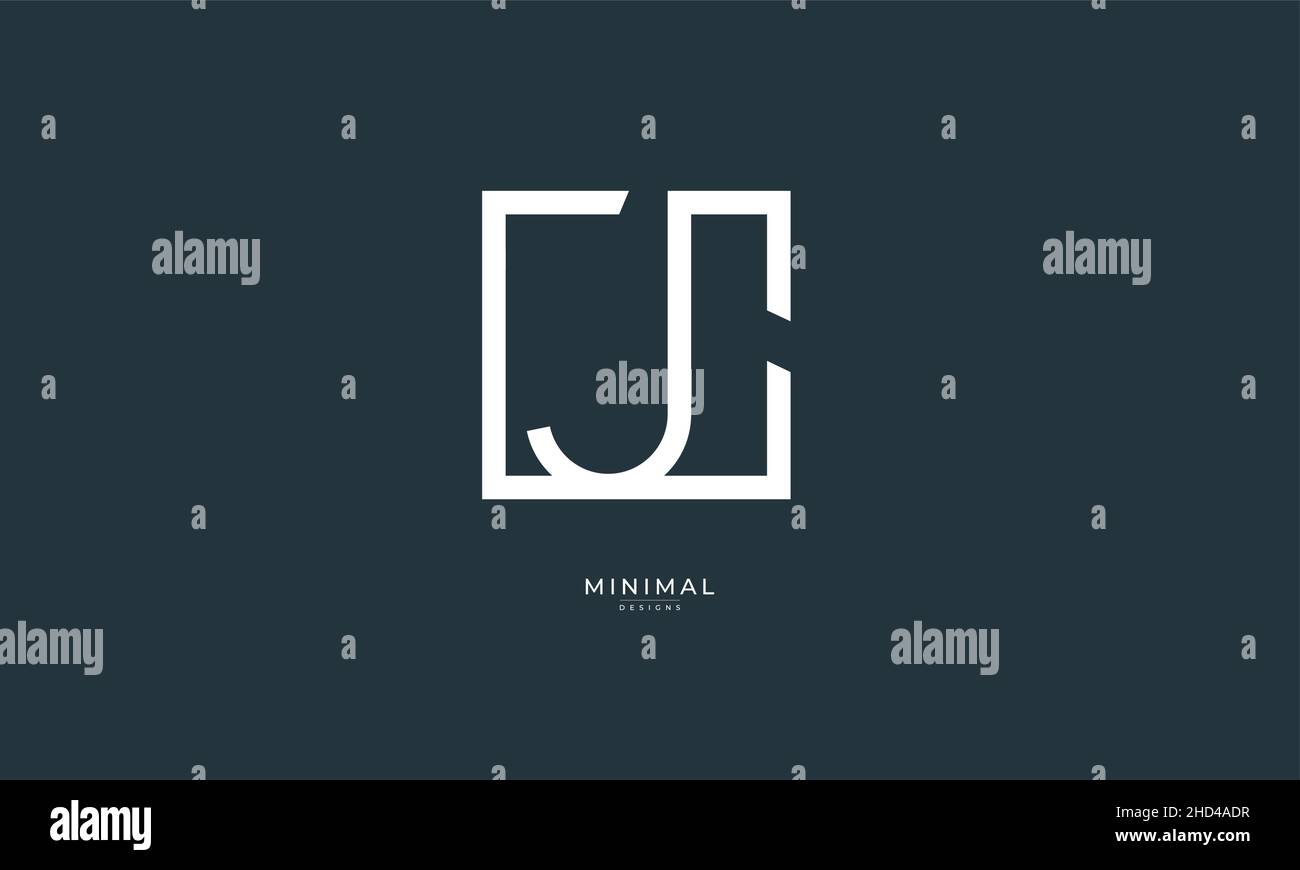 Alphabet letter icon logo CJ or JC Stock Vector Image & Art - Alamy
