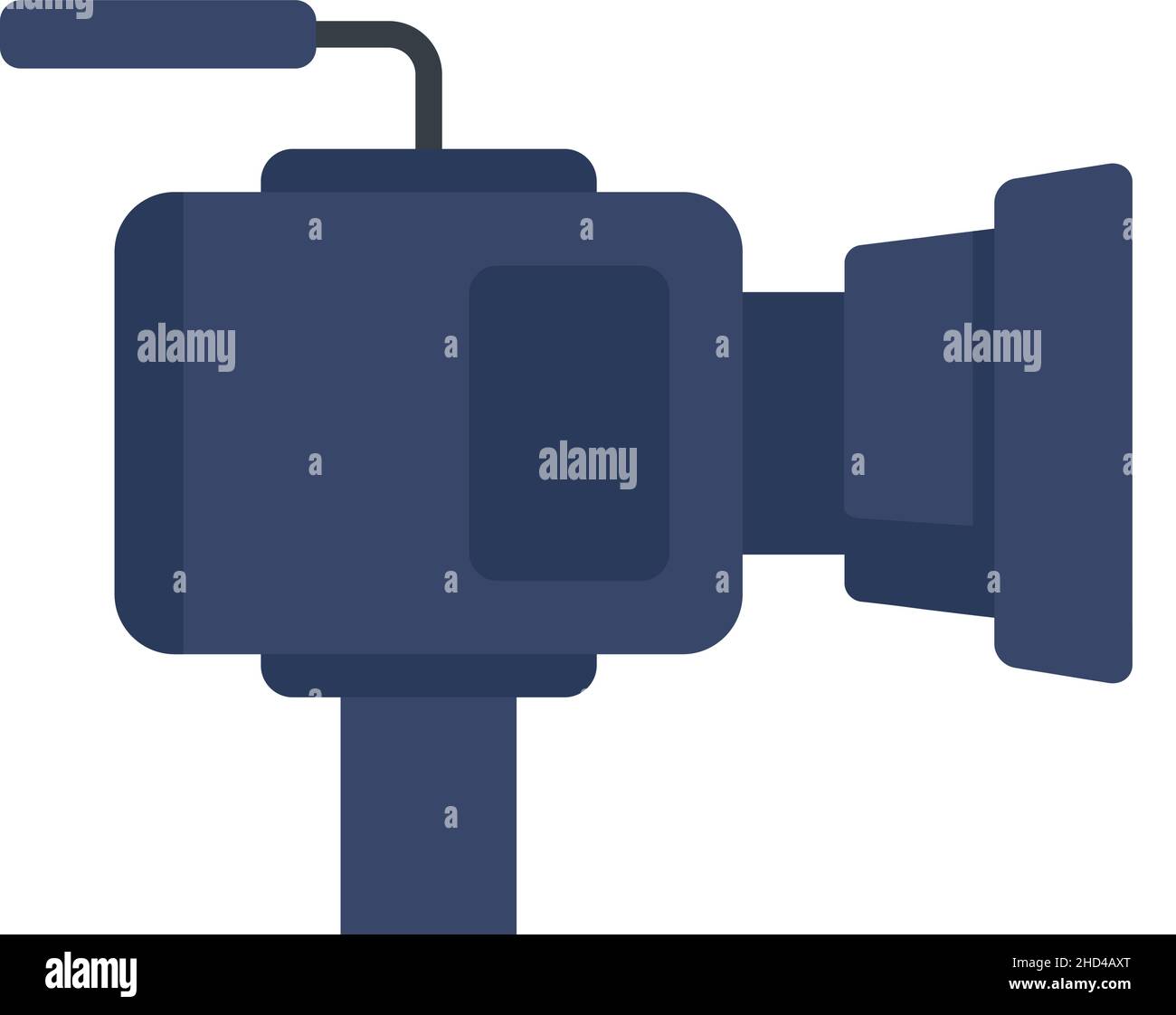 Professional camera icon. Flat illustration of professional camera ...