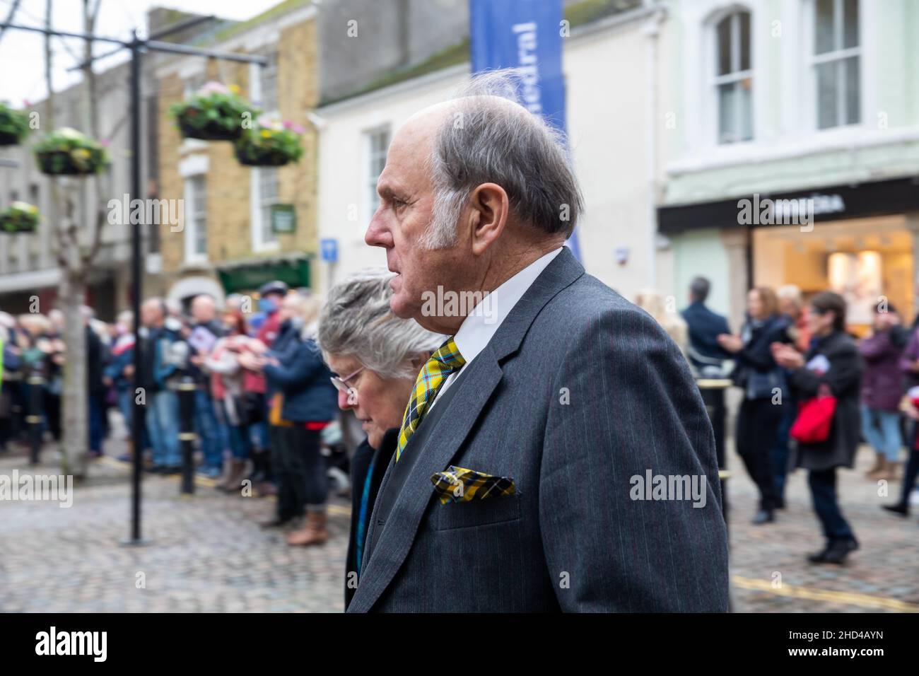 Truro, Cornwall, UK. 3rd Jan, 2022. Jethro's Final Farewell took place ...