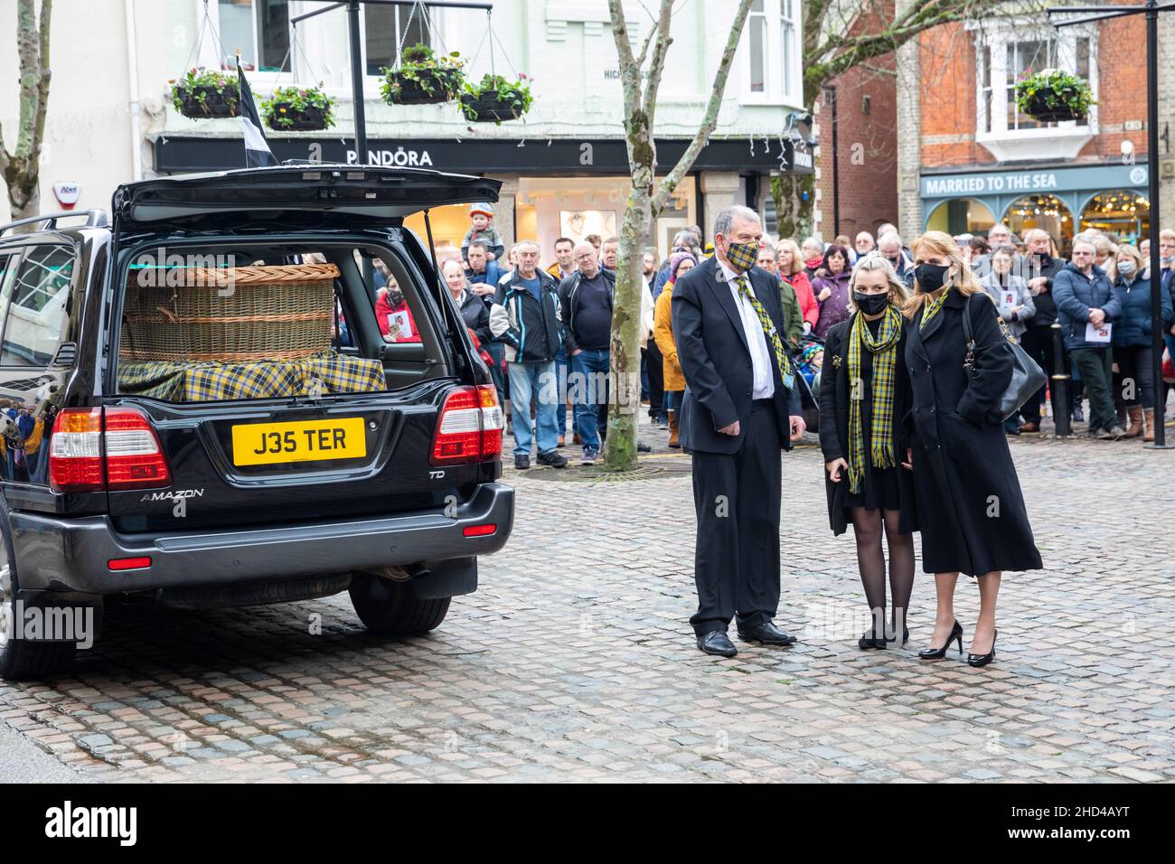 Truro, Cornwall, UK. 3rd Jan, 2022. Jethro's Final Farewell took place ...